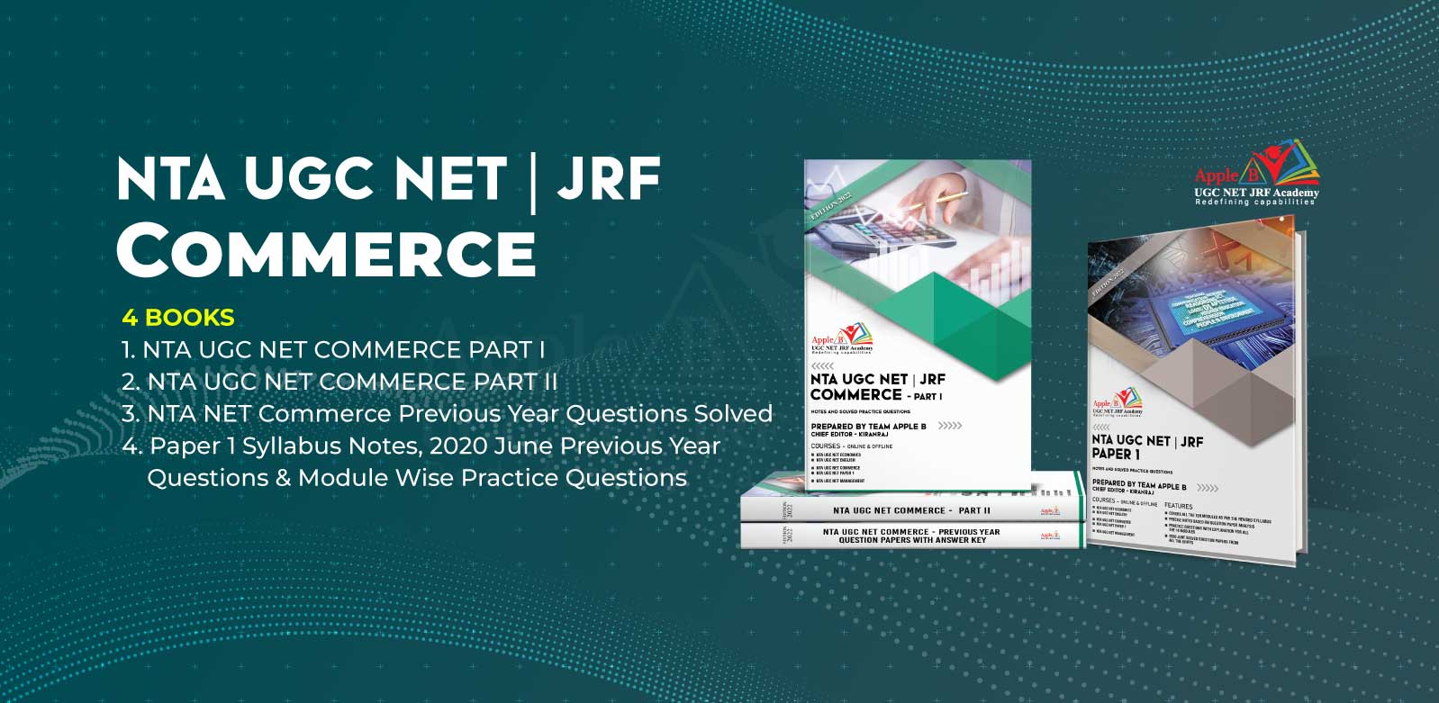 MOST UPDATED HIGH – QUALITY BOOK SET - Apple B UGC NET JRF Academy